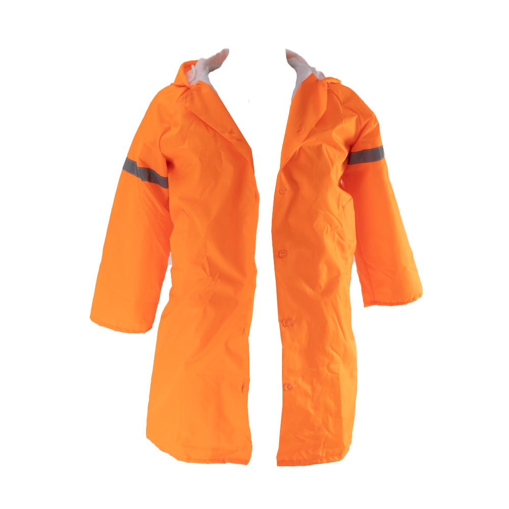 Rain Coat Orange Js with Buttons – Bugs Boutique
